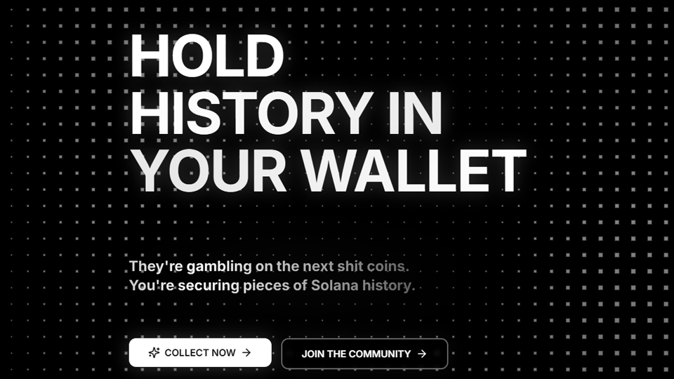 Solmap - Hold History in Your Wallet | Largest Solana NFT Collection